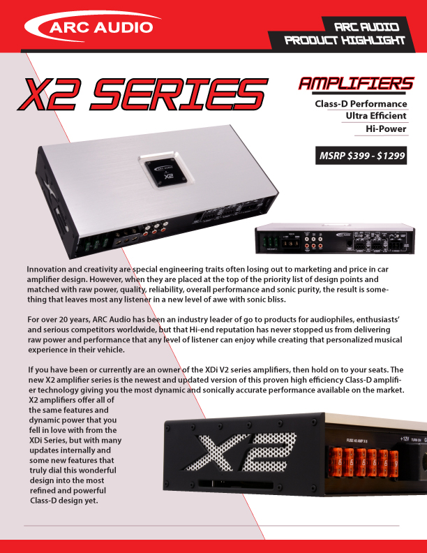 ARC Audio X2 Amplifiers Are Now Shipping - PASMAG is the Tuner's Source ...