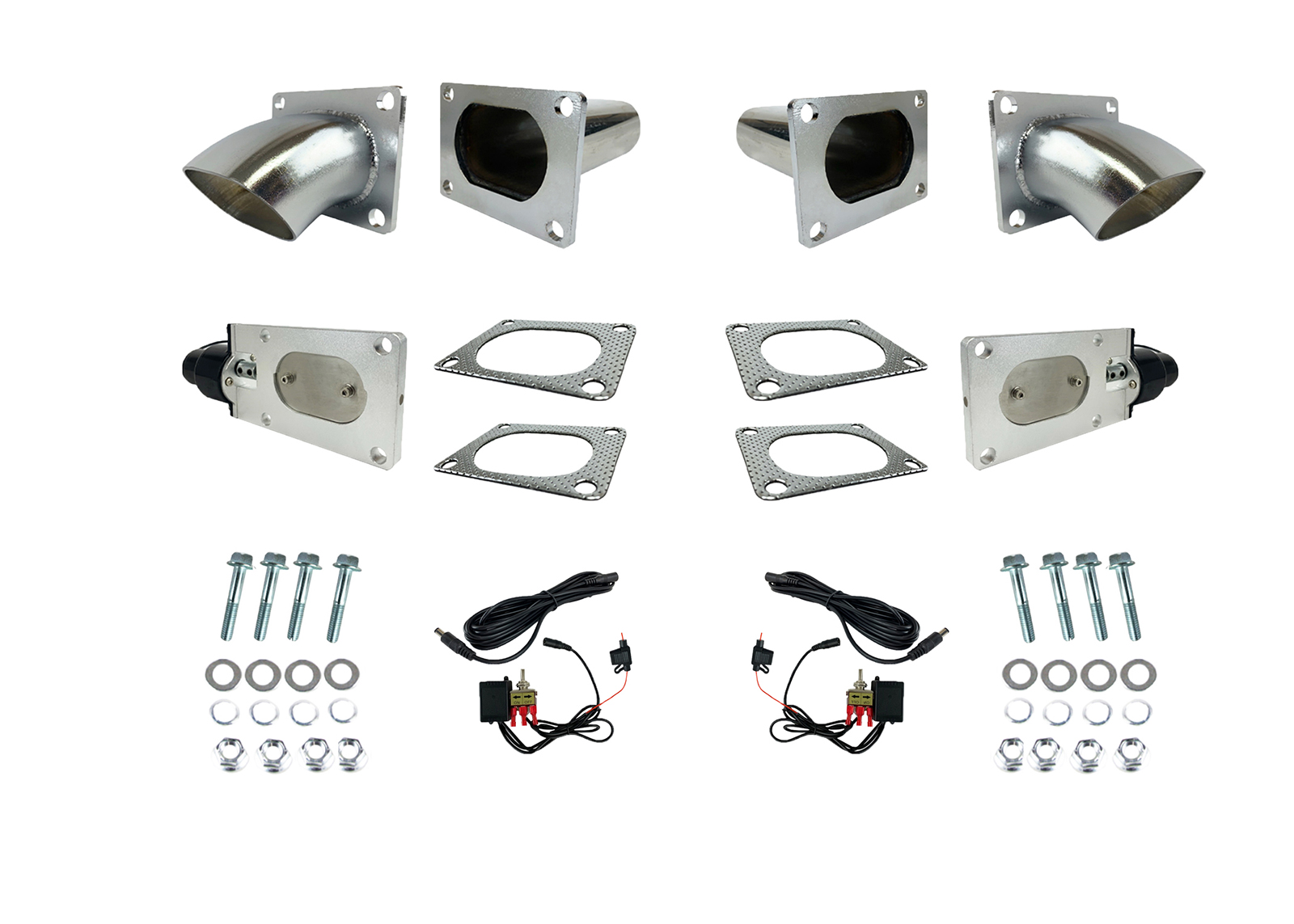 Granatelli Motor Sports 3" Oval Electronic Exhaust Cutout System ...